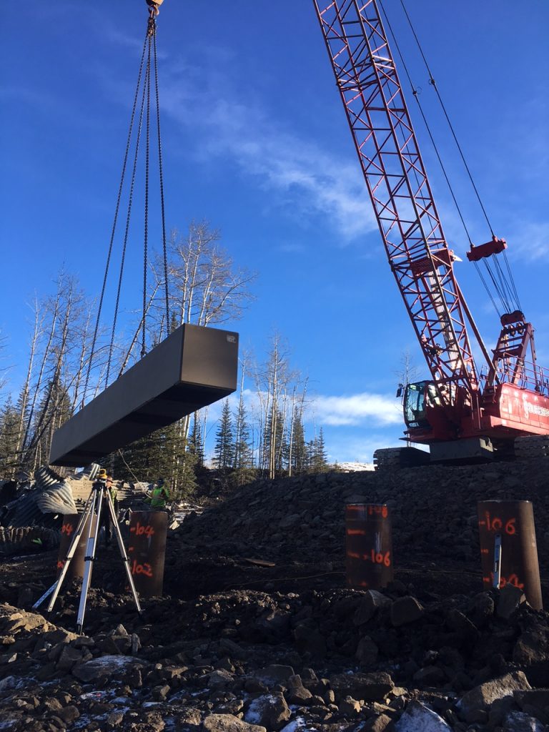 Sunset Road Bridge Installation, Fort St. John, BC - Surespan