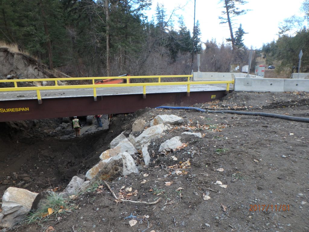 70' Steel Deck Portable Bridge Rental, Kamloops, BC - Surespan