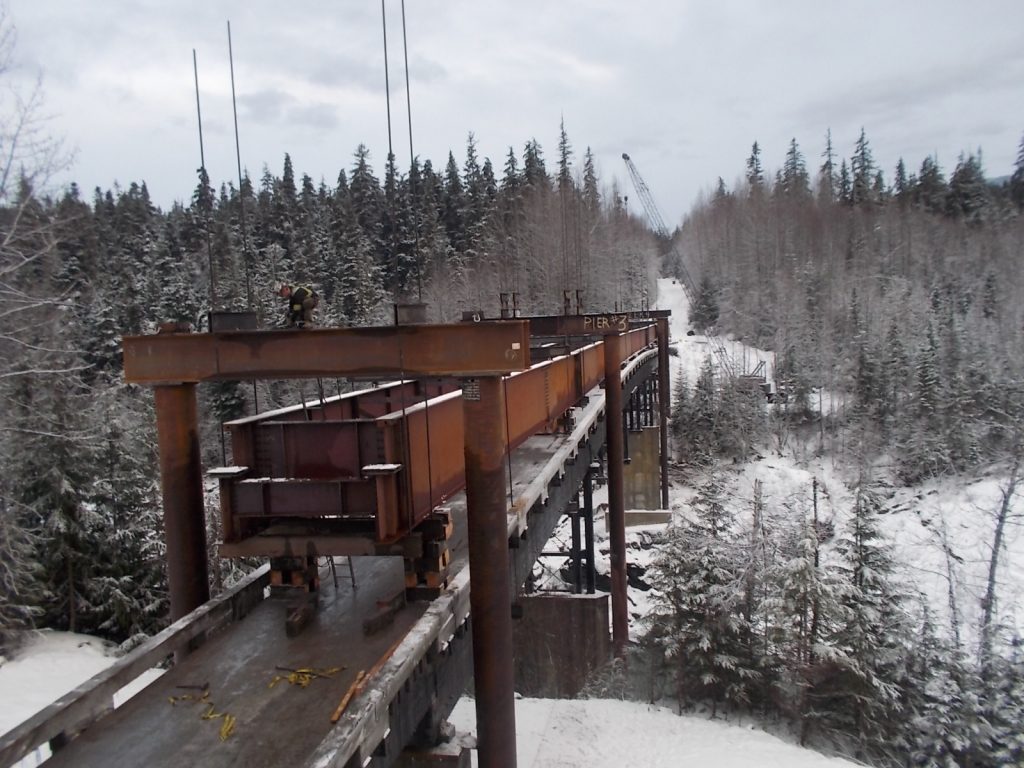 Nass River Bridge, Nass Camp, BC - Surespan