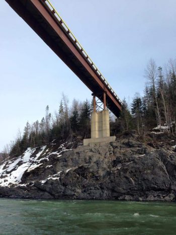 Nass River Bridge, Nass Camp, BC - Surespan